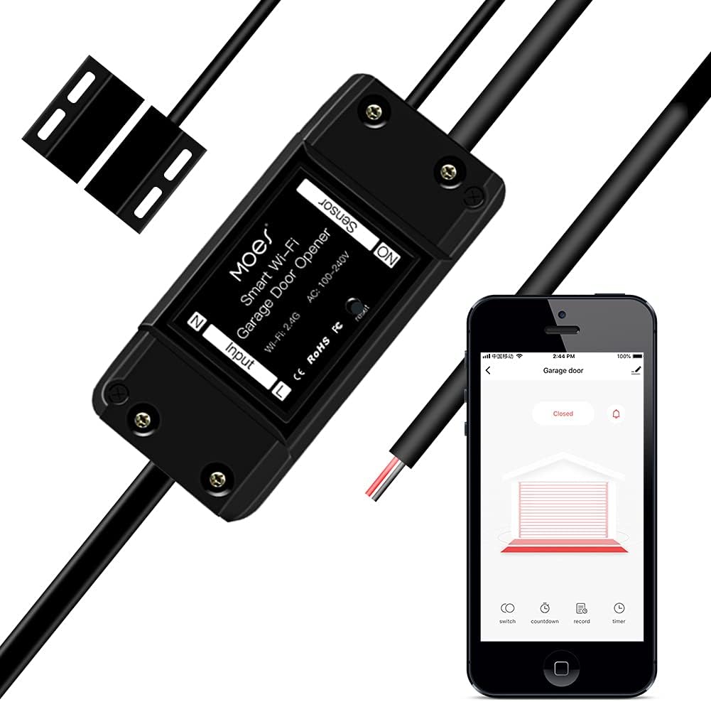 Amazon.com: MOES WiFi Smart Garage Door Opener Controller,Smart Life ...