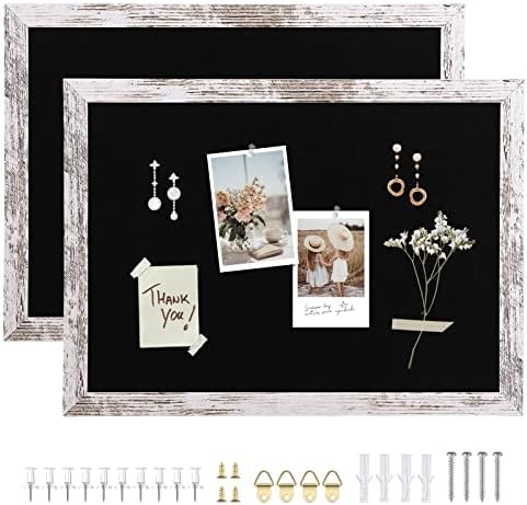 Aitakatta Black Felt Bulletin Board, Bulletin Boards for Walls with ...