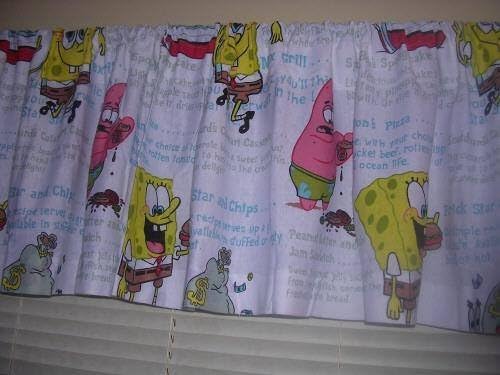Amazon.com: Spongebob Squarepants Window Valance - Krusty Krab : Home ...