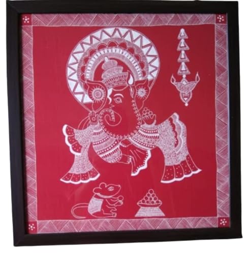 UbEx Art and Crafts Handpainted Aipan Art Painting (Aipan Style4 ...