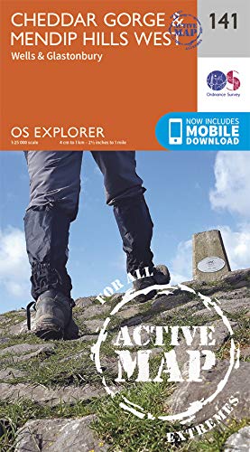 Cheddar Gorge and Mendip Hills West (OS Explorer Map Active ...