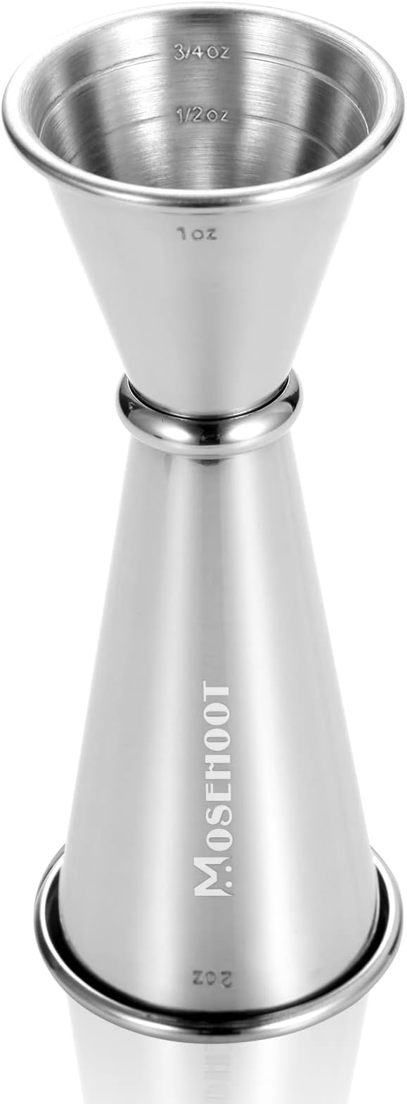 Amazon.com: Clear Plastic Super Double Jigger Shot Glass Mixed Drink ...