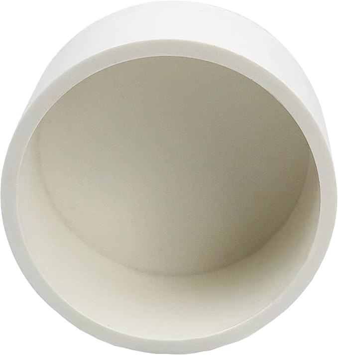 Amazon.com: 6inch White PVC Pipe End Cap Plug, PVC Pipe Plug Socket ...