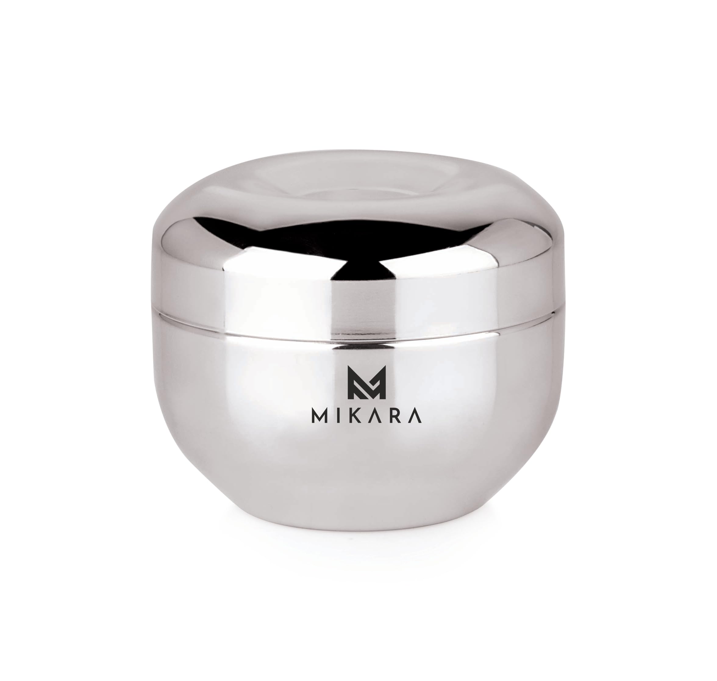 MIKARA Stainless Steel Compact size Apple Shape Canisters (dabbi -250ml ...