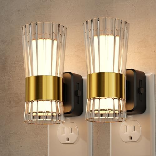 JandCase Night Light, LED Night Lights Plug into Wall, 3000K Warm White ...