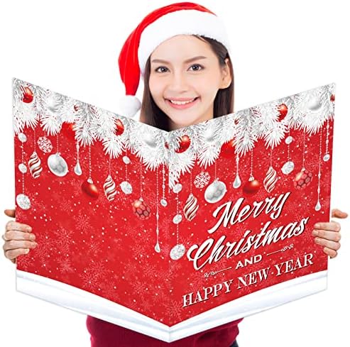 Amazon.com : Jumbo Merry Christmas Greeting Card with Envelope Giant ...