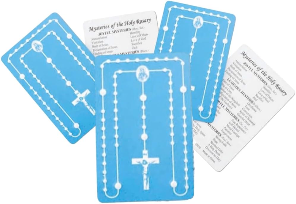 Westmon Works Mysteries of the Rosary Holy Card Bulk Prayer Pack ...