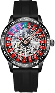 Amazon.com: MUKUO Skeleton Watches for Men, Automatic Mechanical Watch ...