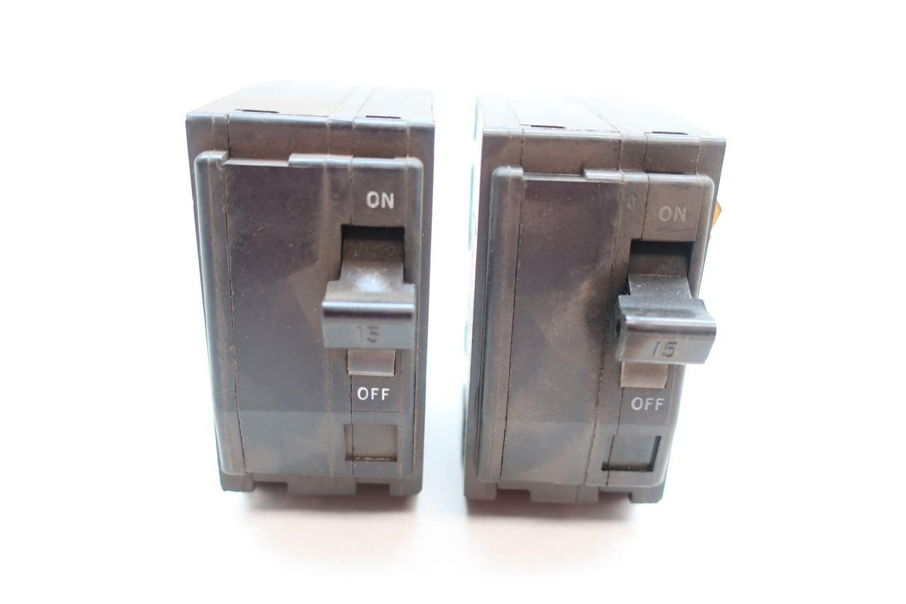 LOT of 2 SQUARE D QO215 Circuit Breaker 15A 2P 120/240V-AC: Amazon.com ...