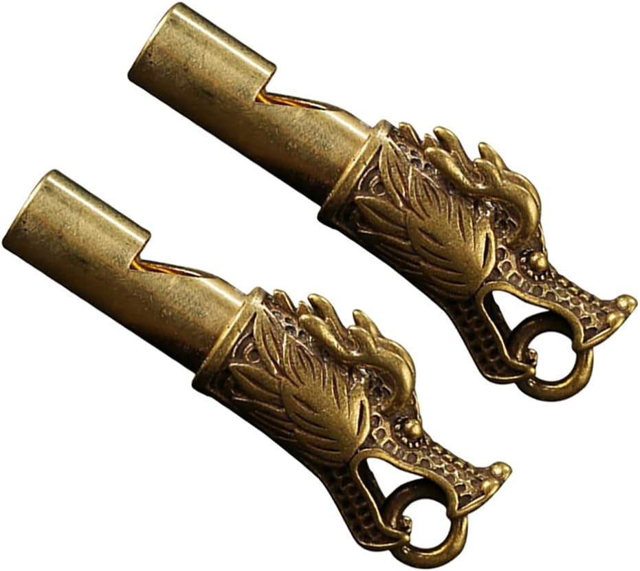 Amazon.com : 2pcs Faucet Whistle Dragon Head Whistle Outdoor Accessory ...