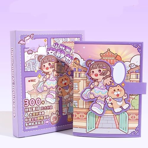 Amazon.com: Alideco Gift Box Stickers Quiet Book Small Mochi Collage ...