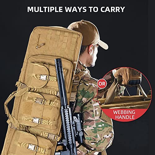 Double Rifle Case,Tactical Carbine Gun Bag Pistol Airsoft Sniper ...