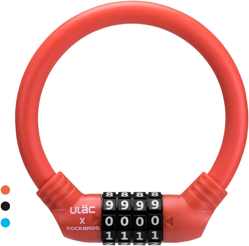 Amazon.com: ROCKBROS Bike Lock Cable Lightweight Bike Locks with ...