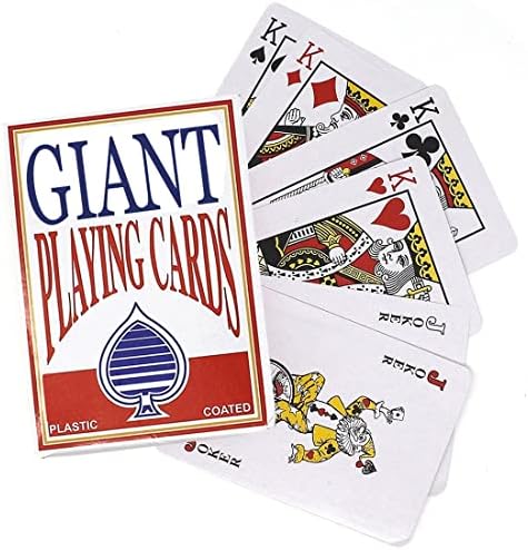 packnbuy playing cards jumbo size (11 x 8 inch) party games- Multi ...