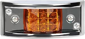 Amazon.com: ECCPP Armored-style Clearance Side Marker Light with Chrome ...