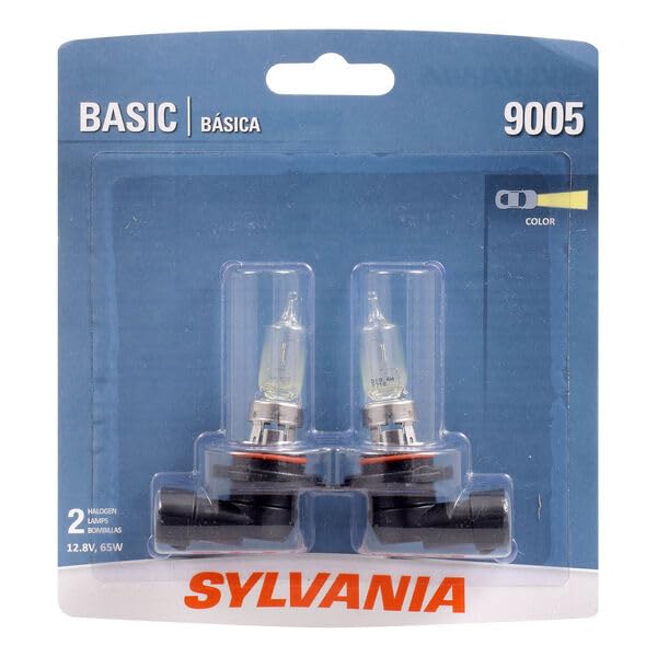 Amazon.com: SYLVANIA 9005 Basic Halogen Headlight Bulb, 2 Pack : Automotive