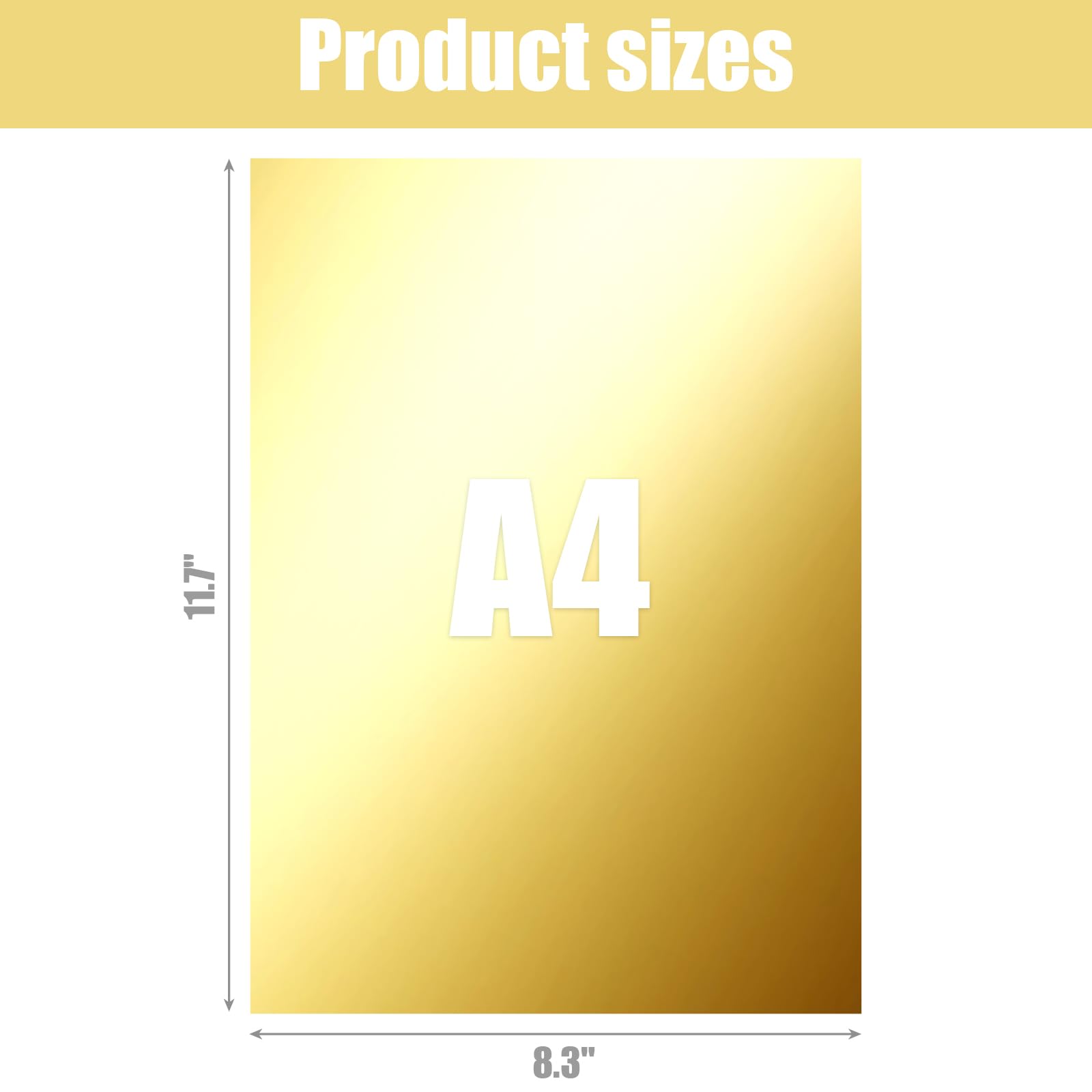 Snapklik.com : BigOtters 60 Sheets Metallic Gold Cardstock Paper