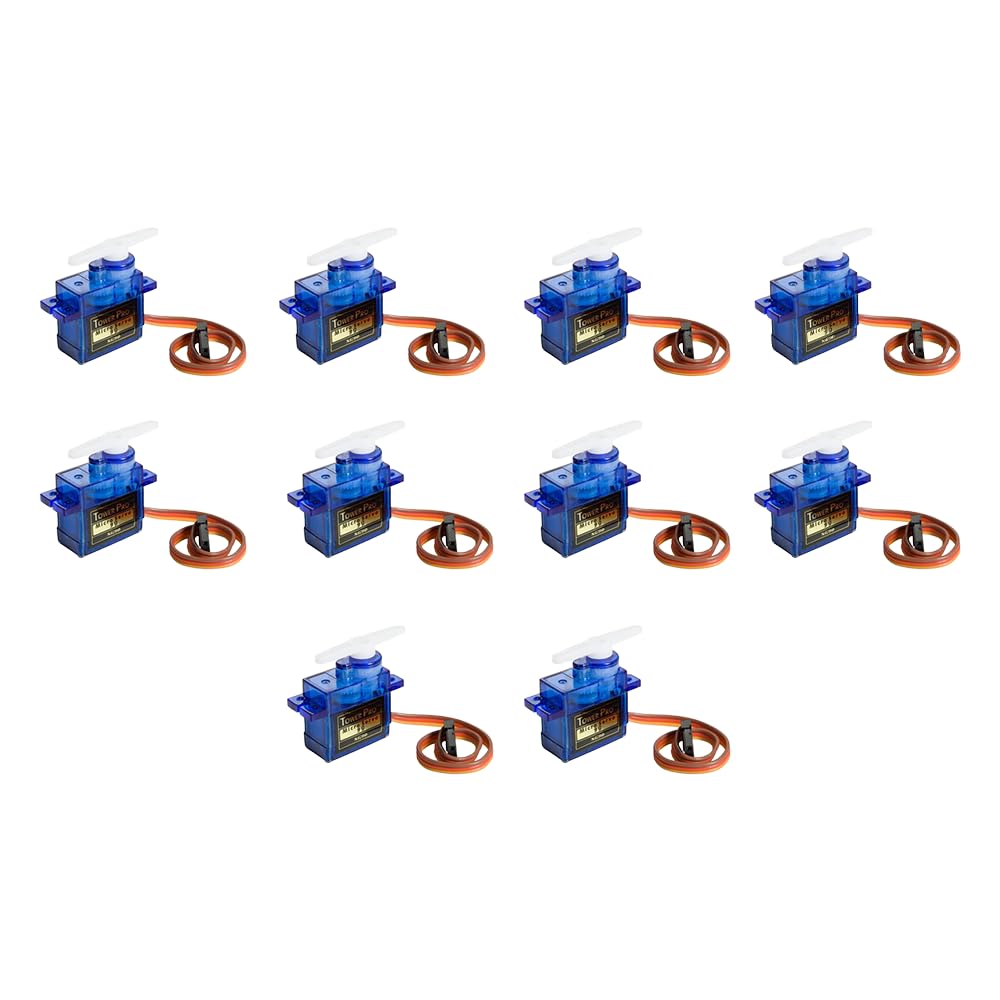 Amazon.com: 10 Pcs SG90 9G Mini Servos Motor Kit for RC Robot Arm/Hand ...