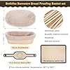 Amazon.com: Bread Proofing Basket Set of 2, 10 Inch Oval Bread Proofing ...