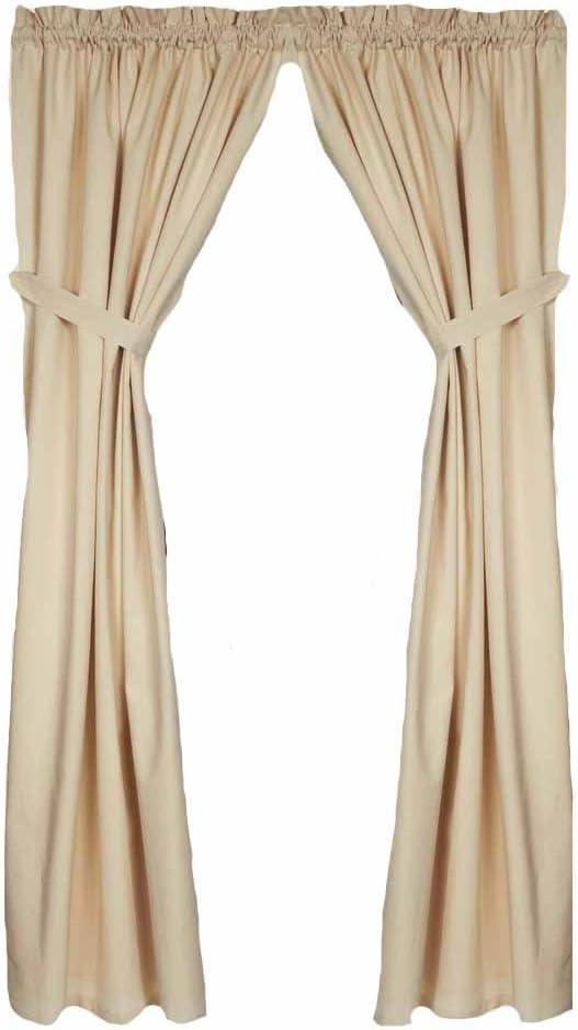 Amazon.com: Home Collection by Raghu Osenberg Cream Panels, 84" x 86 ...