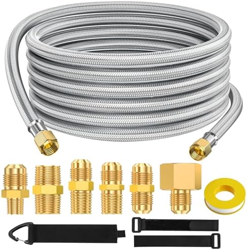 Amazon.com : GasXpert 20 Feet High Pressure Braided Propane Hose ...