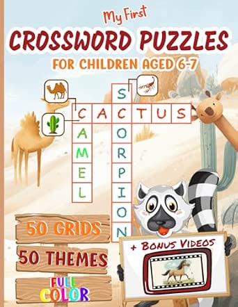 My First Crossword Puzzles for Children Aged 6–7: 50 fun full-color ...