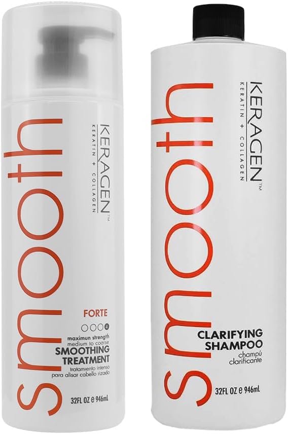 Amazon.com : KERAGEN Hair Duo: Brazilian Keratin Smoothing Treatment ...