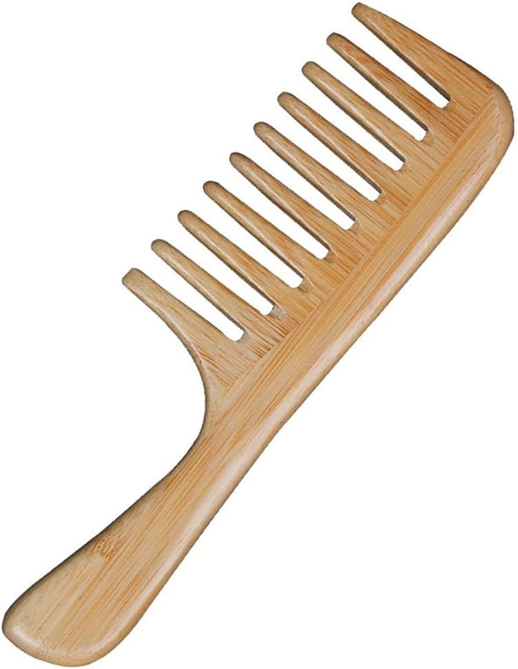 Amazon.com : Wide Tooth Wooden Comb Handmade - Natural Vintage Style ...
