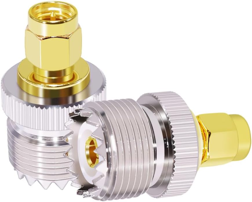 Amazon.com: CNARIO PL 259 to SMA Male, SMA UHF Adapter SO239 Coax ...