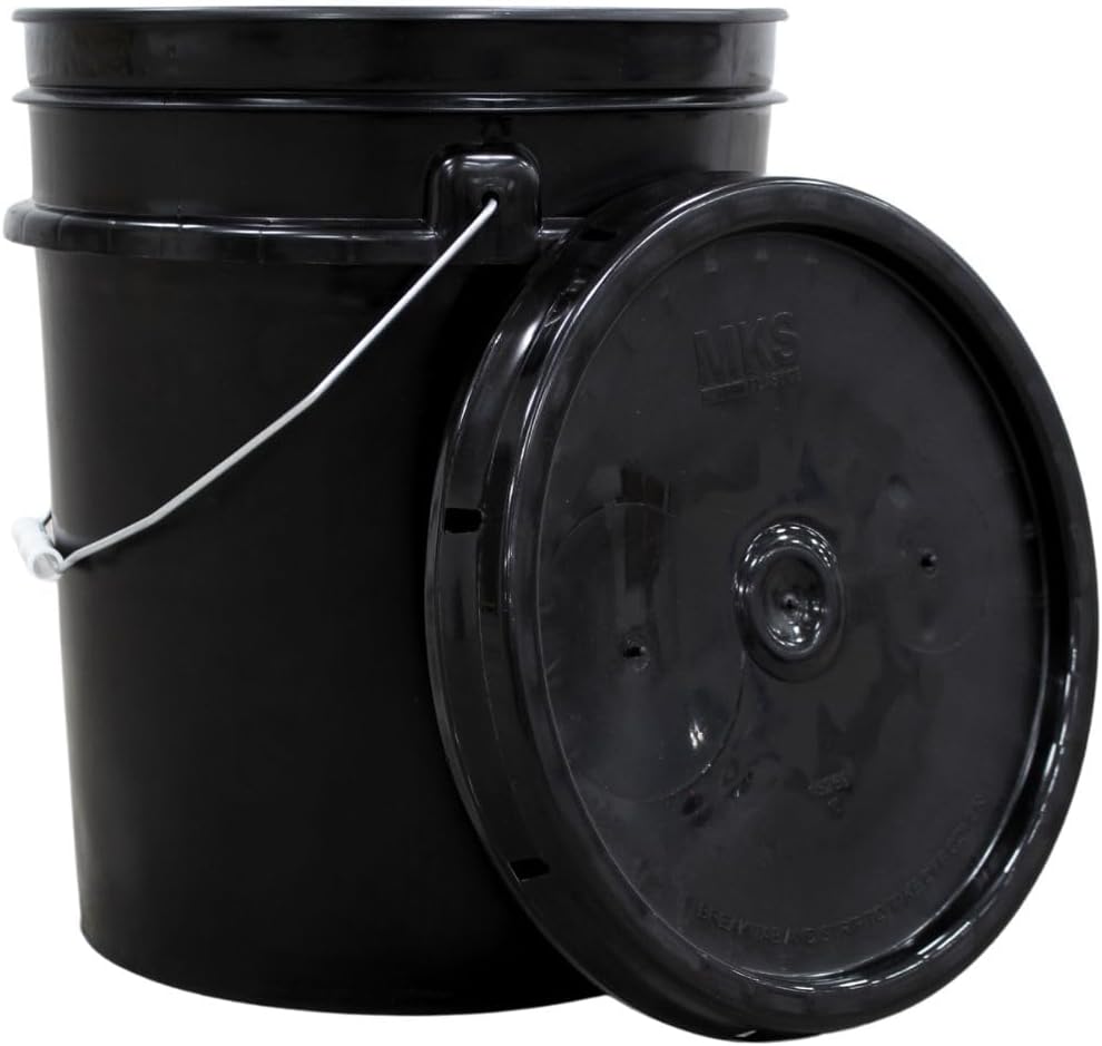 Amazon.com: Hydrofarm HG5G Black, 5 gal Bucket, 5 Gallon
