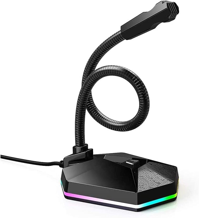Microphone USB Computer Microphone 360 Gooseneck Design Plug Play ...