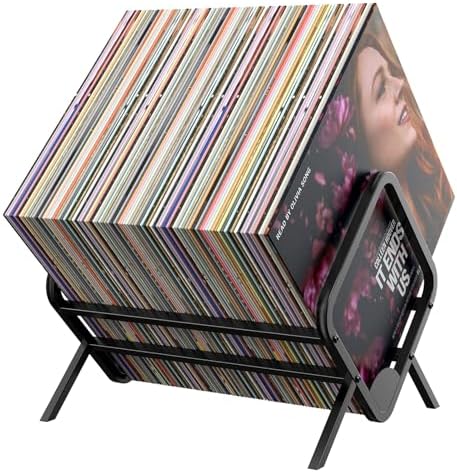 Amazon.com: YINMIT Vinyl Record Storage Holder,80-100 LP Vinyl ...