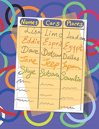 Names Cars Places: Fun Word Game : Birdy, Wordy: Amazon.com.br ...