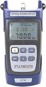 Amazon.com: Handheld Fiber Optical Power Meter -70dBm~+10dBm ...