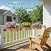 Amazon.com: NBPUJ Adjustable Planter Box Brackets,Enhanced Bottom ...