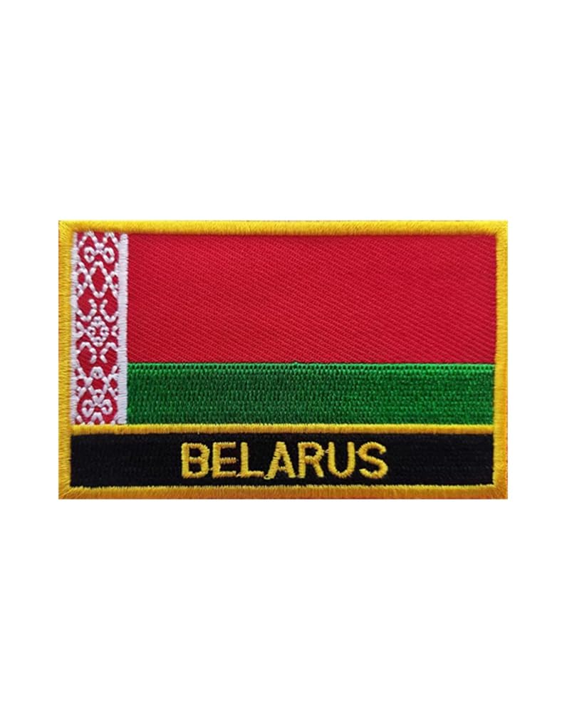 Amazon.com: Uijokdef 1 PCS Belarus Flag Patches Iron On or Sew On Embroidered Tactical Military ...