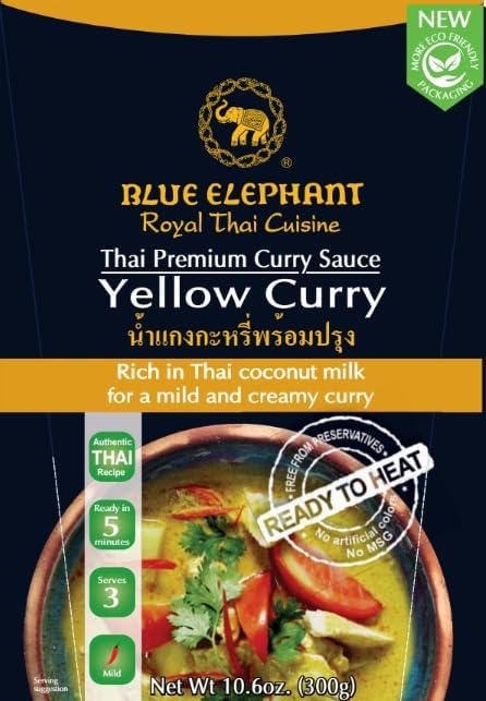 Amazon.com : Yellow Curry Sauce - Blue Elephant Royal Thai Cuisine ...