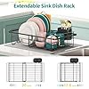 Amazon.com - Urackify Expandable Dish Drying Rack Over The Sink ...
