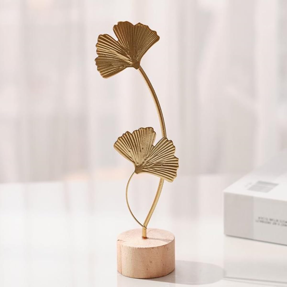 KARLOR Ginkgo Leaf Statue Decoration Ginkgo Leaf Ornaments Sculptures ...