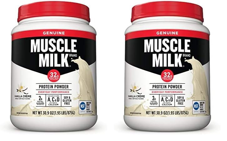 Amazon.com: Muscle Milk Lean Muscle Vanilla Creme Protein Powder, 1.93 ...