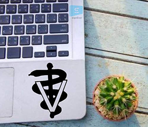 SIGN EVER Veterinary Symbol Decal Vinyl Laptop Quotes Stickers 15.6 14 ...