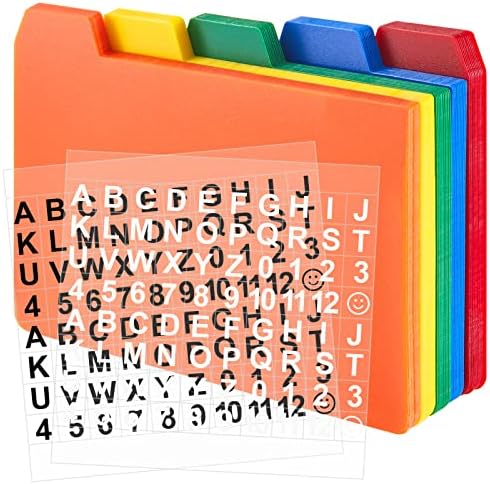 Amazon.com : Oxford Poly Index Card Guide Set, 3 x 5 Inches, A-Z, 1/5 ...