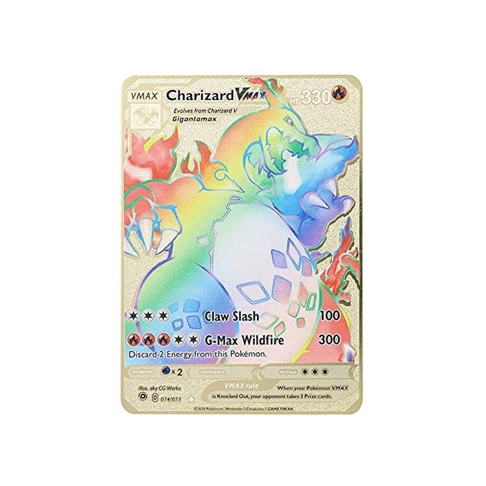 Buy Charizard VMAX Hyper Rare Gold Metal Pokemon Card Online at ...