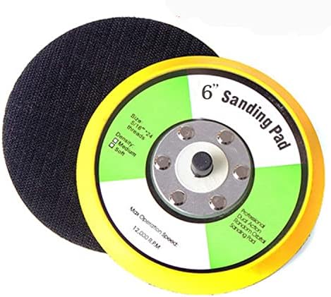 YDROWN 1Pcs 6" Hook and Loop Backing Pads 5/16"-24 Threads Polishing ...