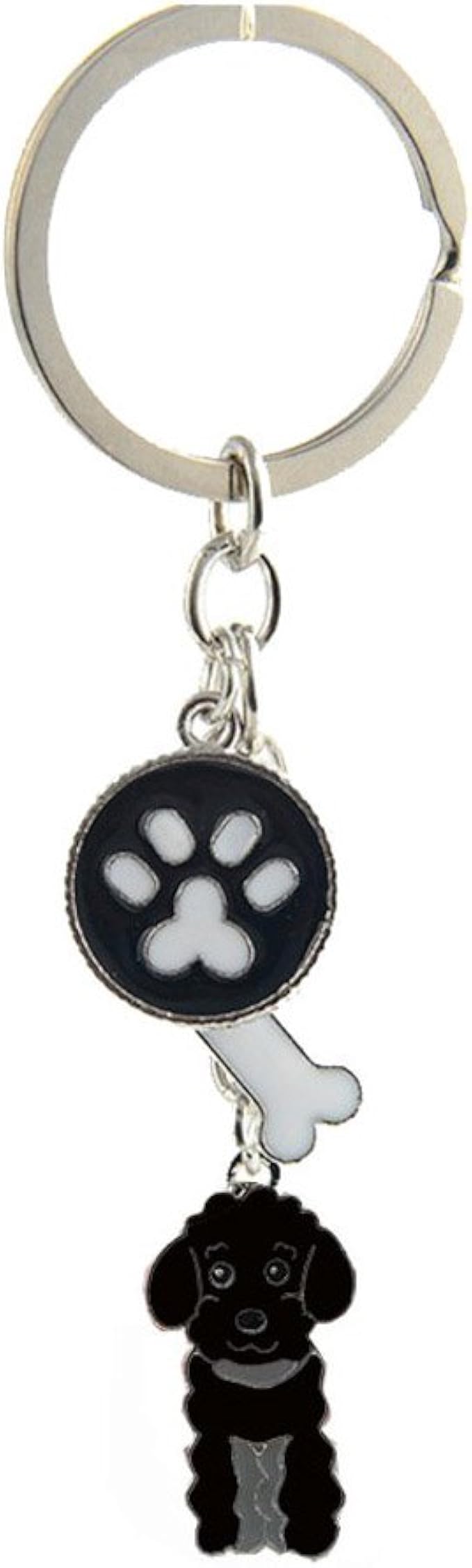 BbearT® Dog Key-ring Keychain,Cute Small Dog Puppy Metal Keychain ...