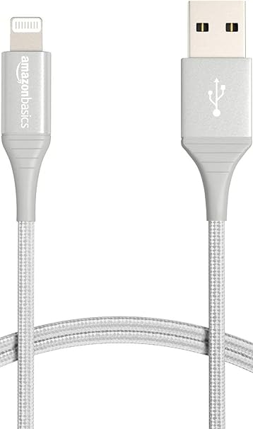 Amazon Basics iPhone Charger Cable, Nylon USB-A to Lightning, MFi ...