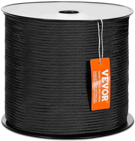 T.W Evans Cordage 191 Black Polypro Rope, 1/4-Inch x 600-Feet - Amazon.com