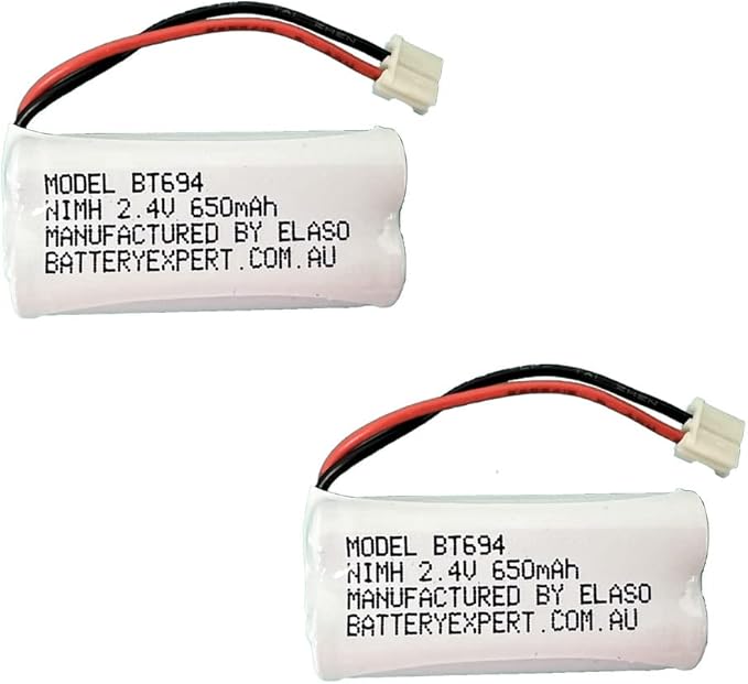 2X ELASO Replacement Battery Compatible with Uniden Cordless Phone ...