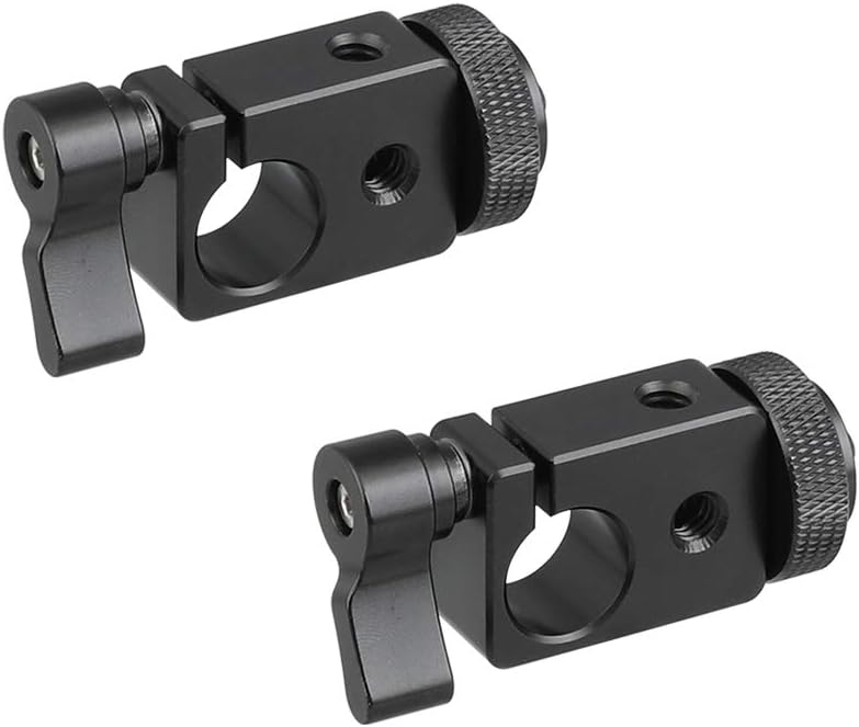 Amazon.com : CAMVATE 15mm Single Rod Clamp Adapter with Black ...
