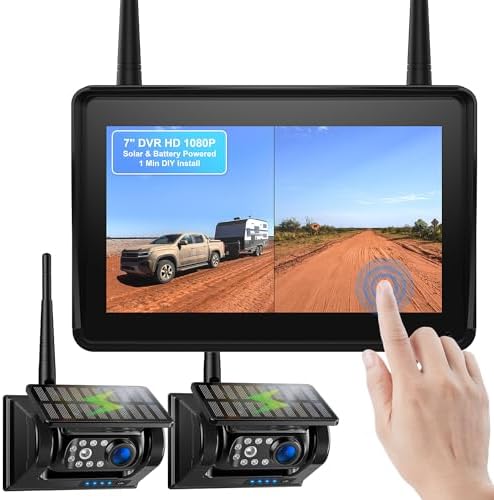 Amazon.com: EWAY 2 Magnetic Wireless Backup Cameras HD1080P w/ 5" Split ...